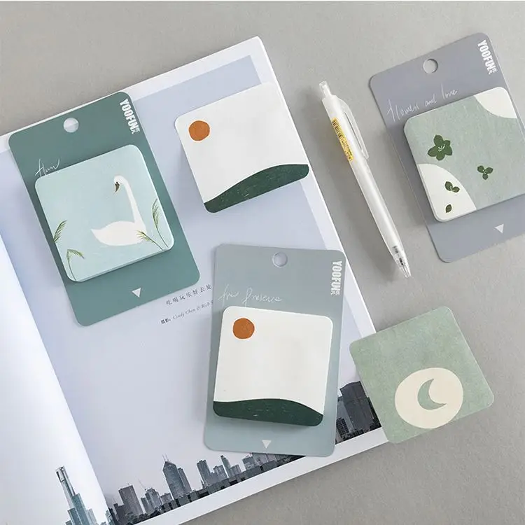 Advertising Floral Scratch Paper Pads Thick Lovely Based On Custom ...