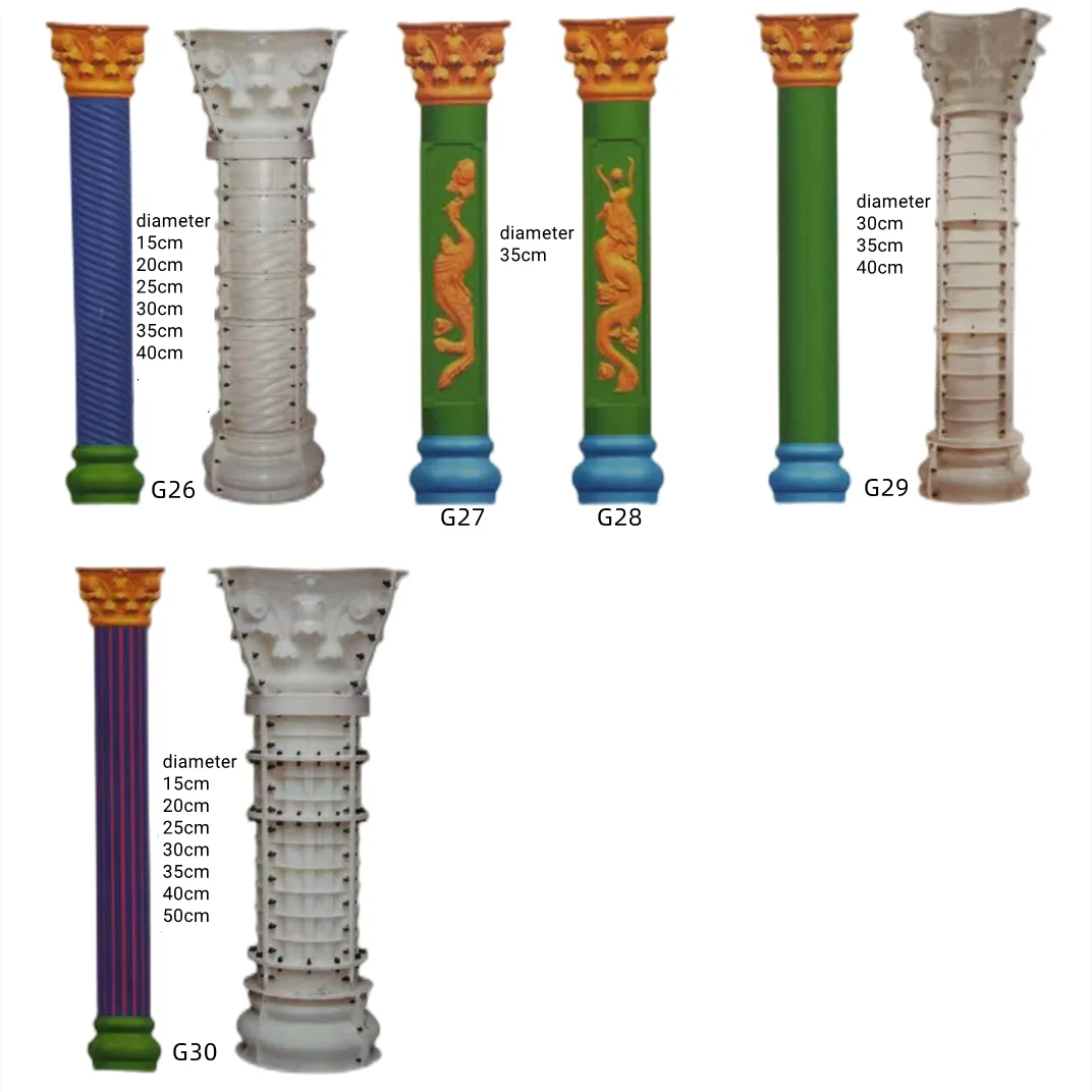 Concrete Column Mold Roman Pillar Column Mould - Durable & Versatile