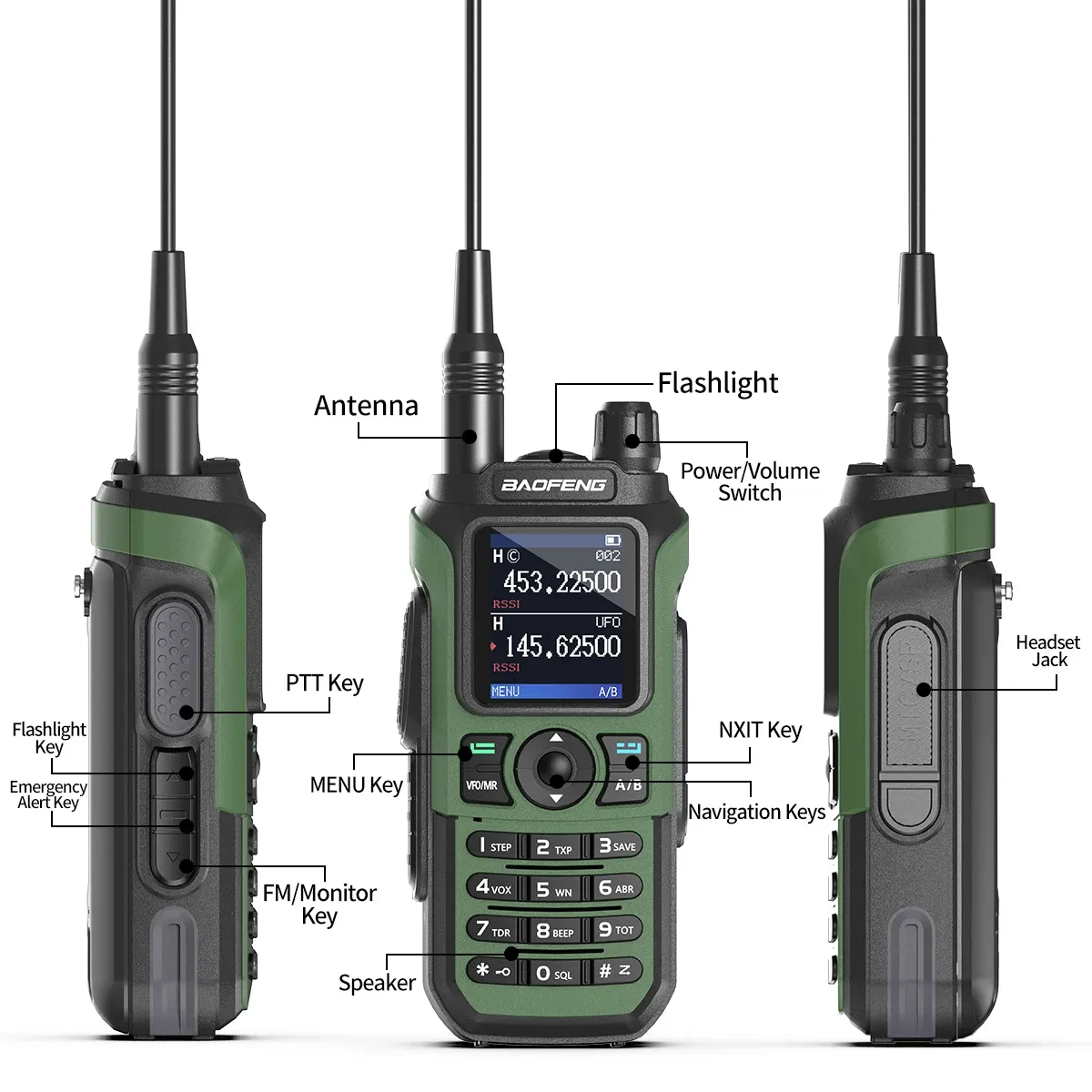 Baofeng UV21 Pro V2 - Tri Dual Band Emergency Radio