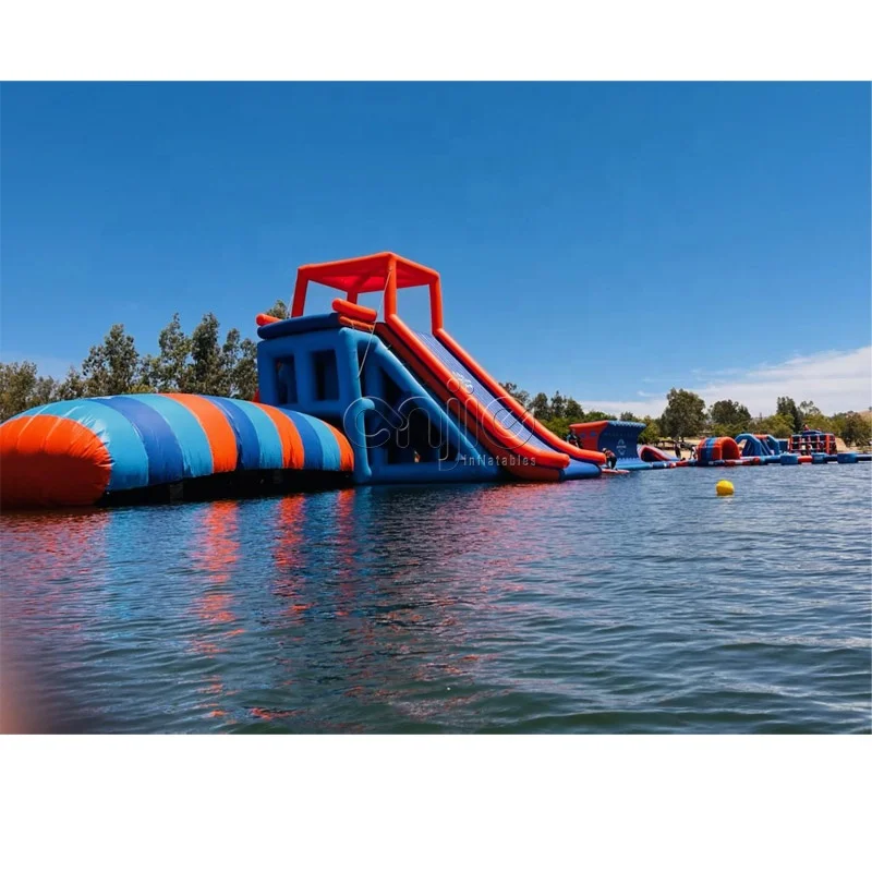 Adult Inflatable Water Park Water Human Catapult Inflatable Jumping ...
