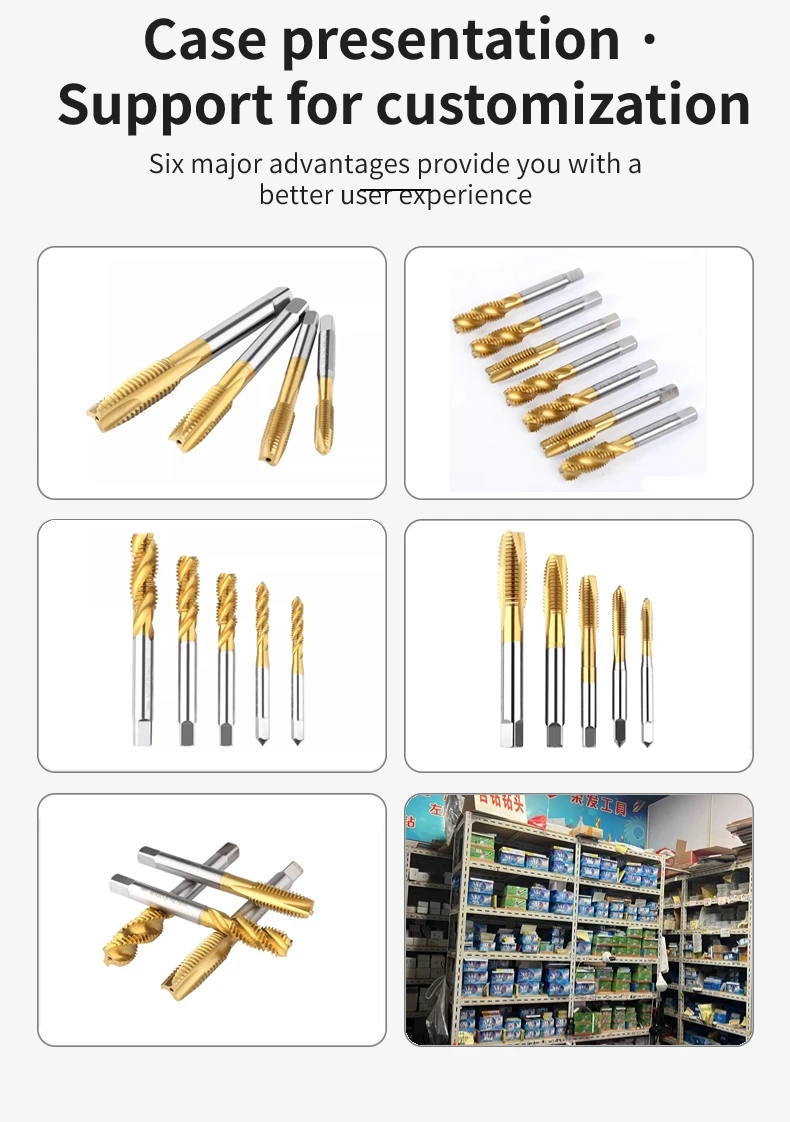 M35 Spiral Compound Tap Chamfering Tapping Bit For Hexagonal Shank ...