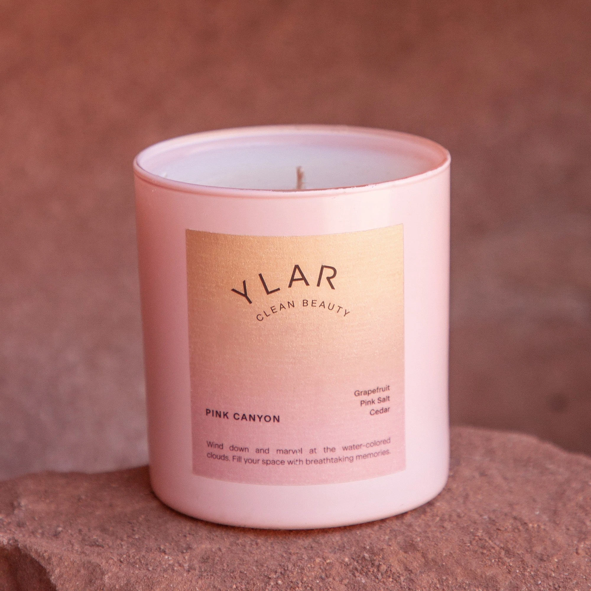 Luxury Wide Pantone Pink Empty Glass Candle Jars with Box