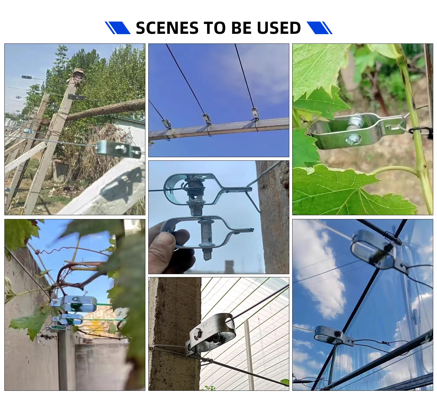 Factory Stock Steel Wire Grape Frame Tightener for Fruit and Vegetable ...