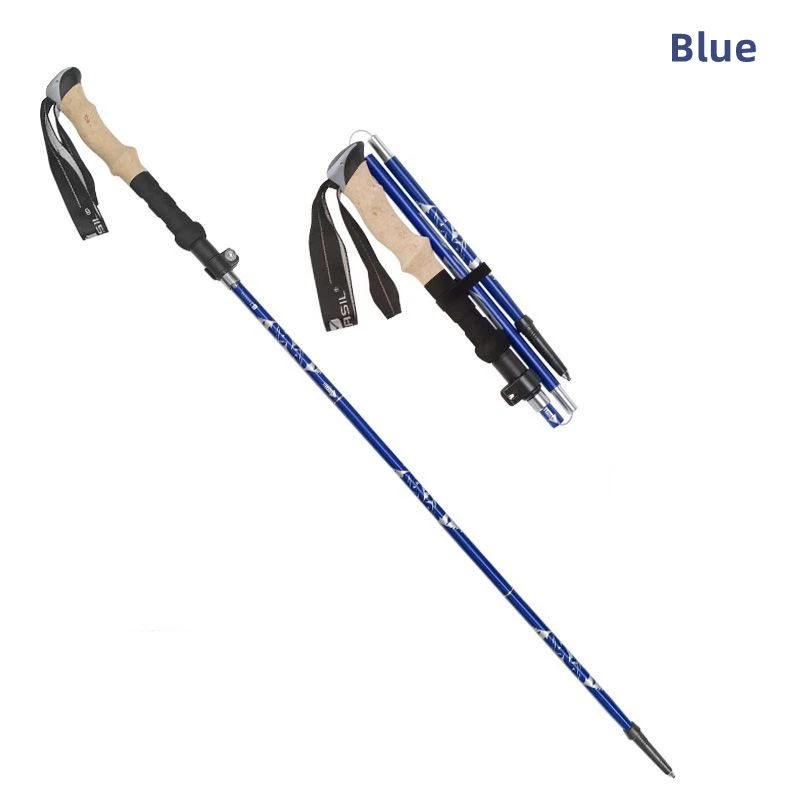 Folding Stick 7075 Trekking Stick Ultra-light Aluminum Alloy Five ...