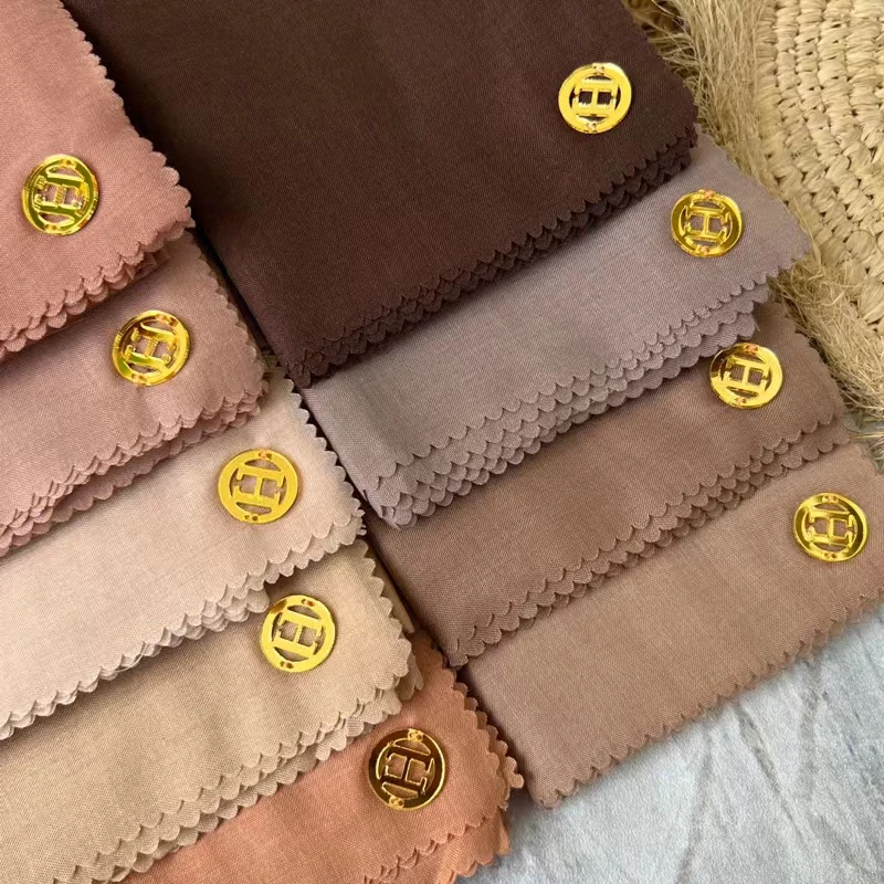 Custom Metal Clothing Logo Hijab Sewing Tag Small Letter Labels Zinc ...