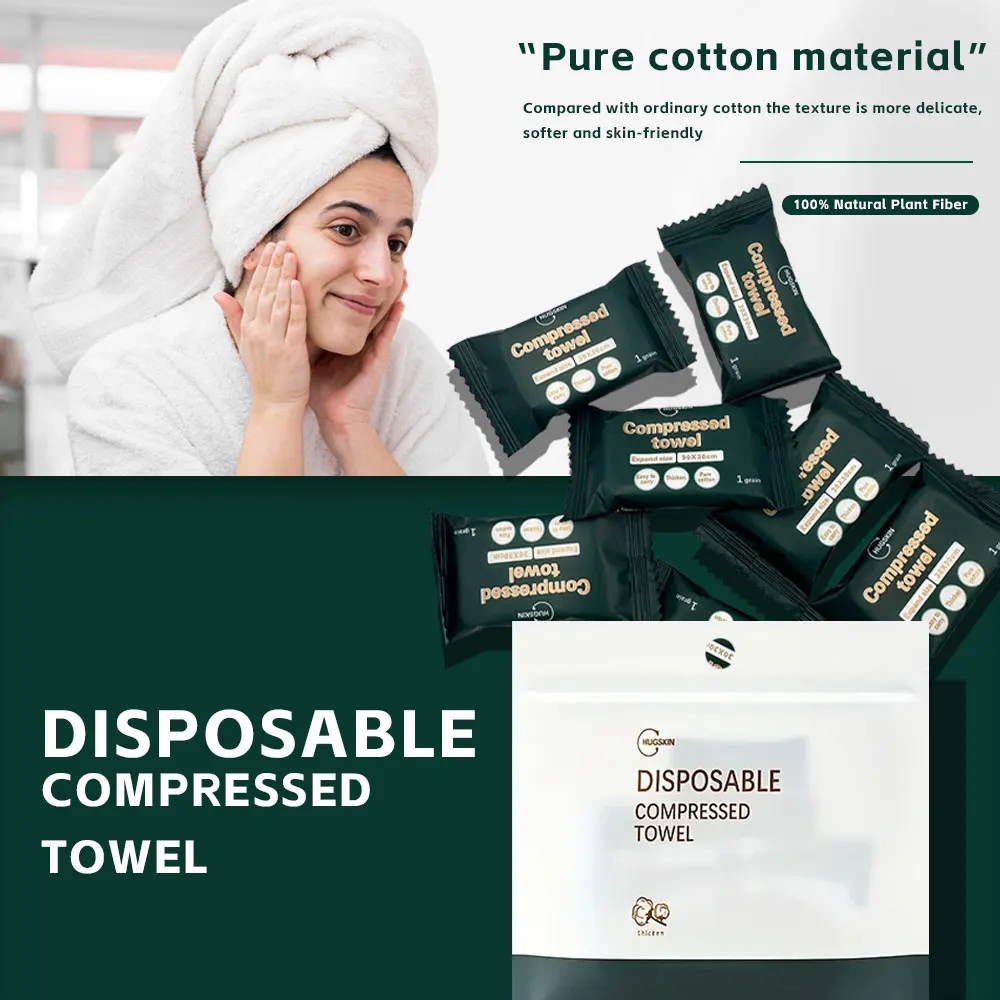 OEM LOGO Biodegradable 20pcs Disposable Compressed Towel Portable ...