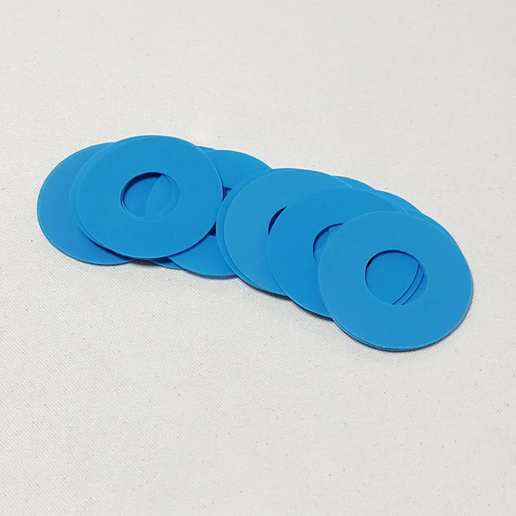 25 Pieces/pack 32x13x0.5mm Sky Blue Suction Nozzle Rubber Sucker ...