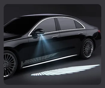 Hot Sale Led Door Light Welcome Shadow Projector White Wing Angle Logo ...