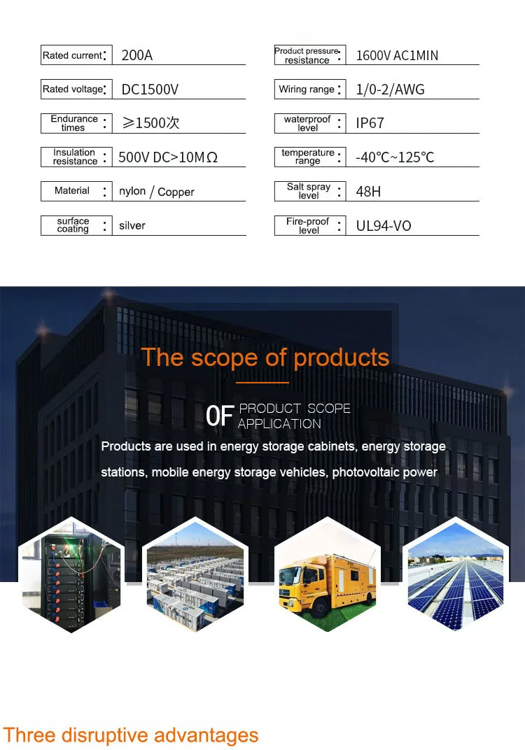 200a Energy Storage Terminal Through-wall Waterproof High-voltage ...