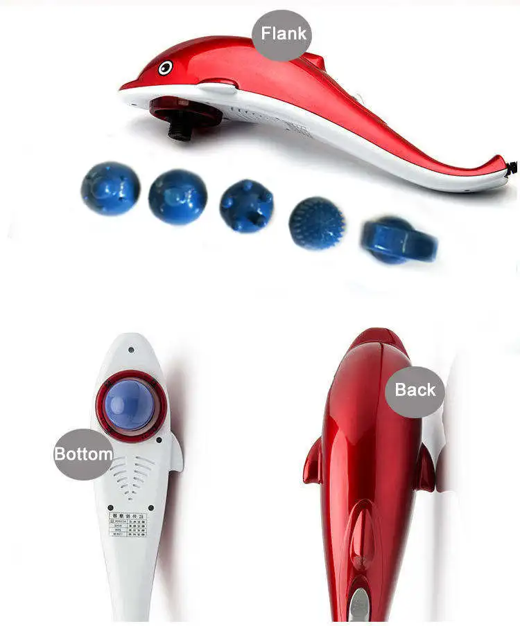 Home used portable Personal Handheld Massager Dolphin Hammer vibration ...