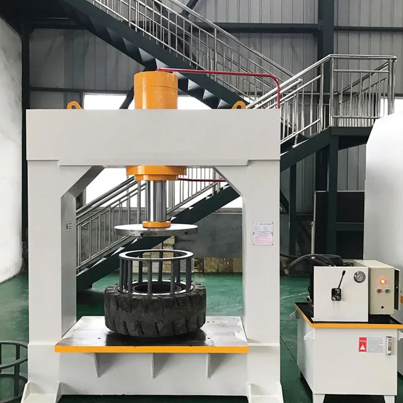 200 Tons H Frame Forklift Solid Tire Pressing And Mounting Hydraulic ...