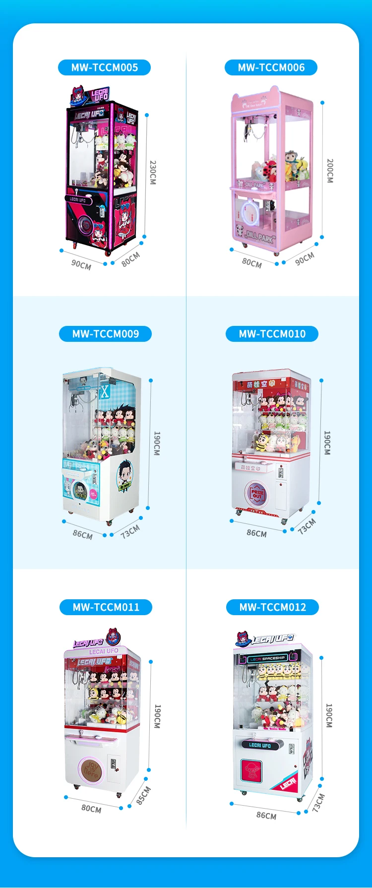 Coin Operated Gift Toy Vending Claw Crane Game Machine Claw Vending ...