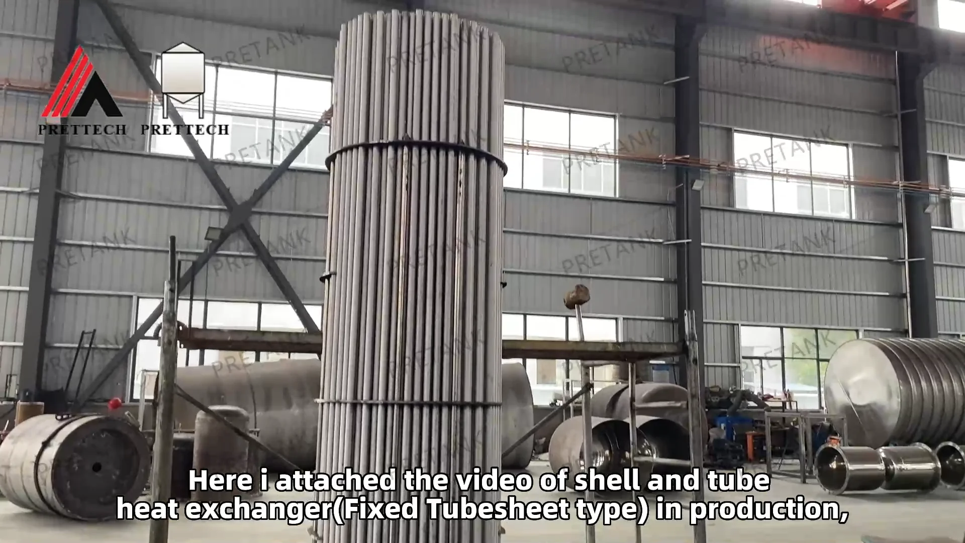 Shell And Tube Condenser Heat Exchanger For Chemical Processing - Buy ...