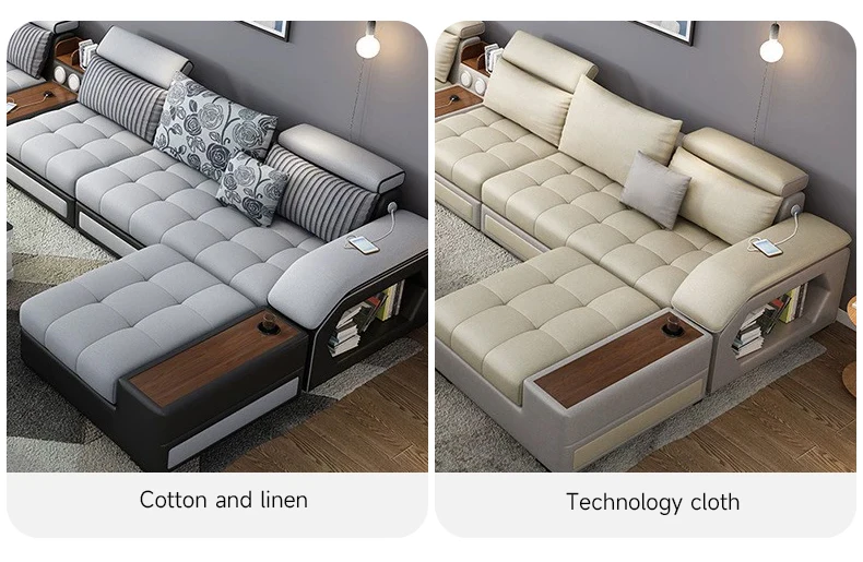 Luxury U Shape Sofa Set - Modern & Functional Living Room