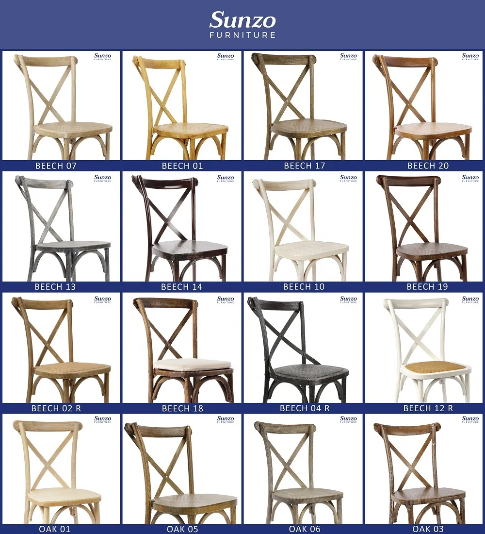Stackable Rattan Kid Cross Back Wood Chair for Events Wedding Dining ...