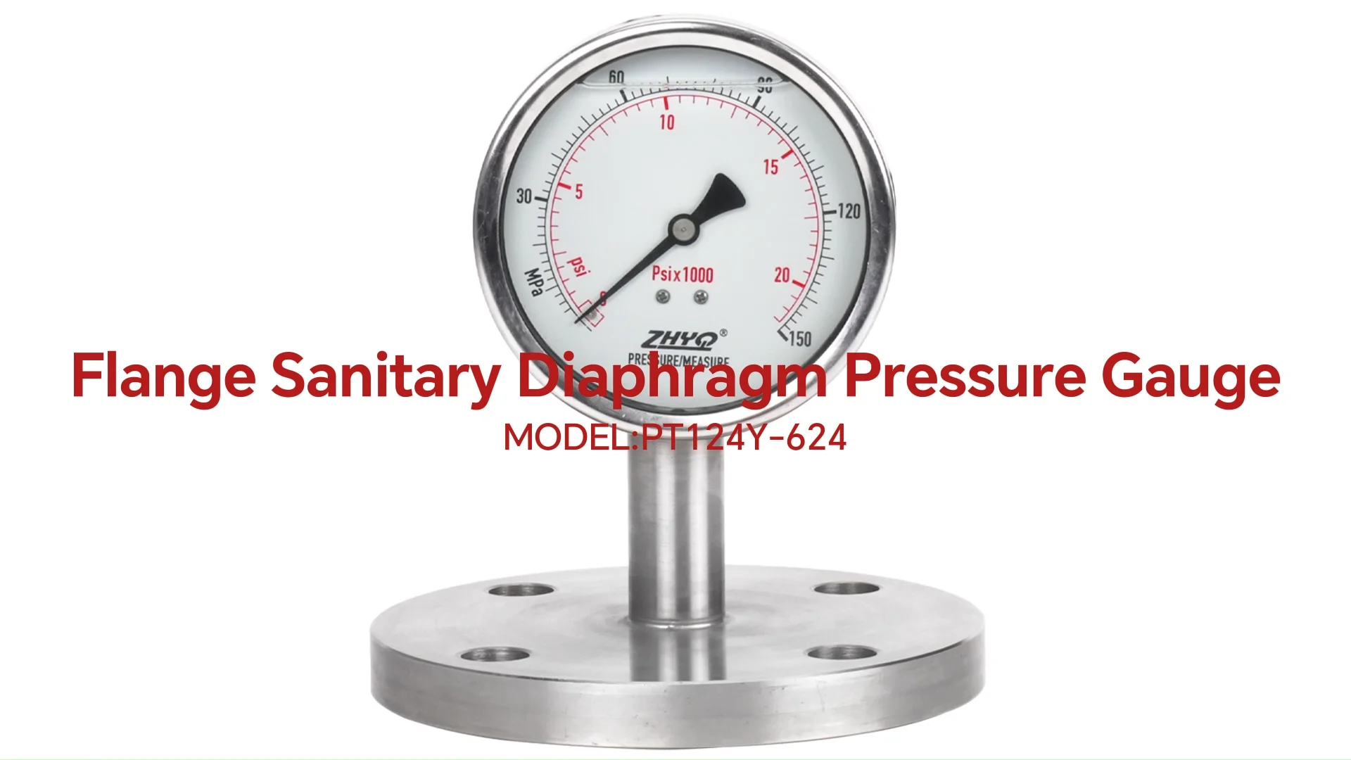 304 Stainless Flange Type Anti-vibration Sanitary Diaphragm Sealed ...