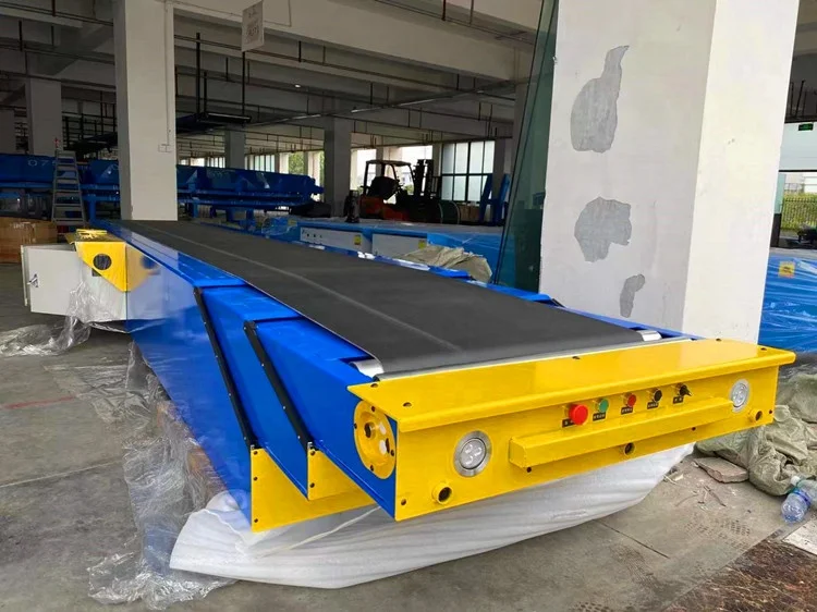 Mobile Transfer Container Retractable Belt Conveyors