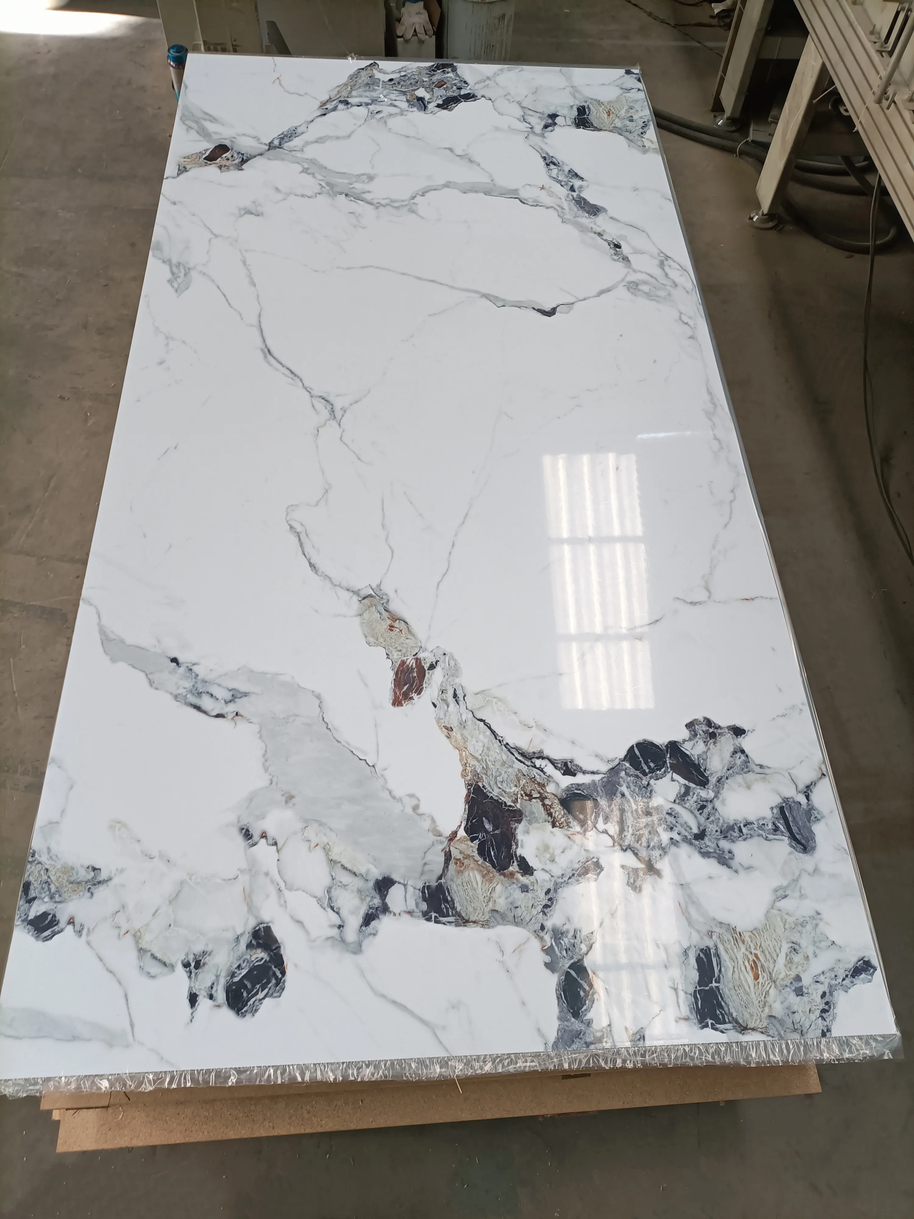 Waterproof PVC Marble Sheet UV Marble Alternative for Interior 1-Year ...