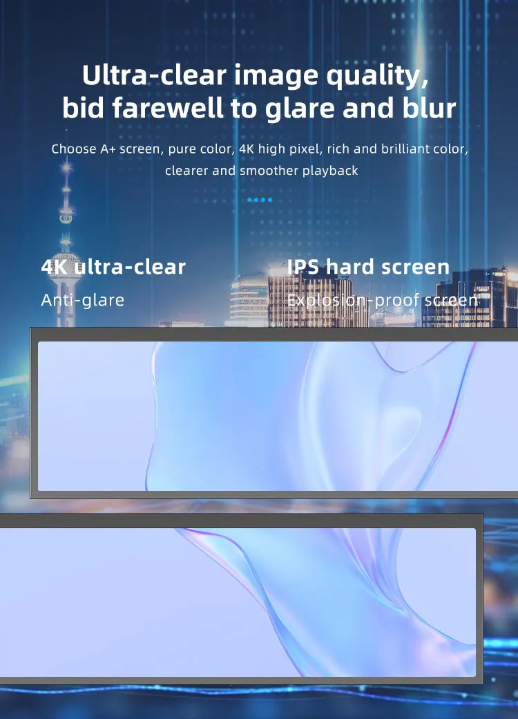 24 Inch Hd Shelf Strip Screen Advertising Stretched Bar Display - Buy ...