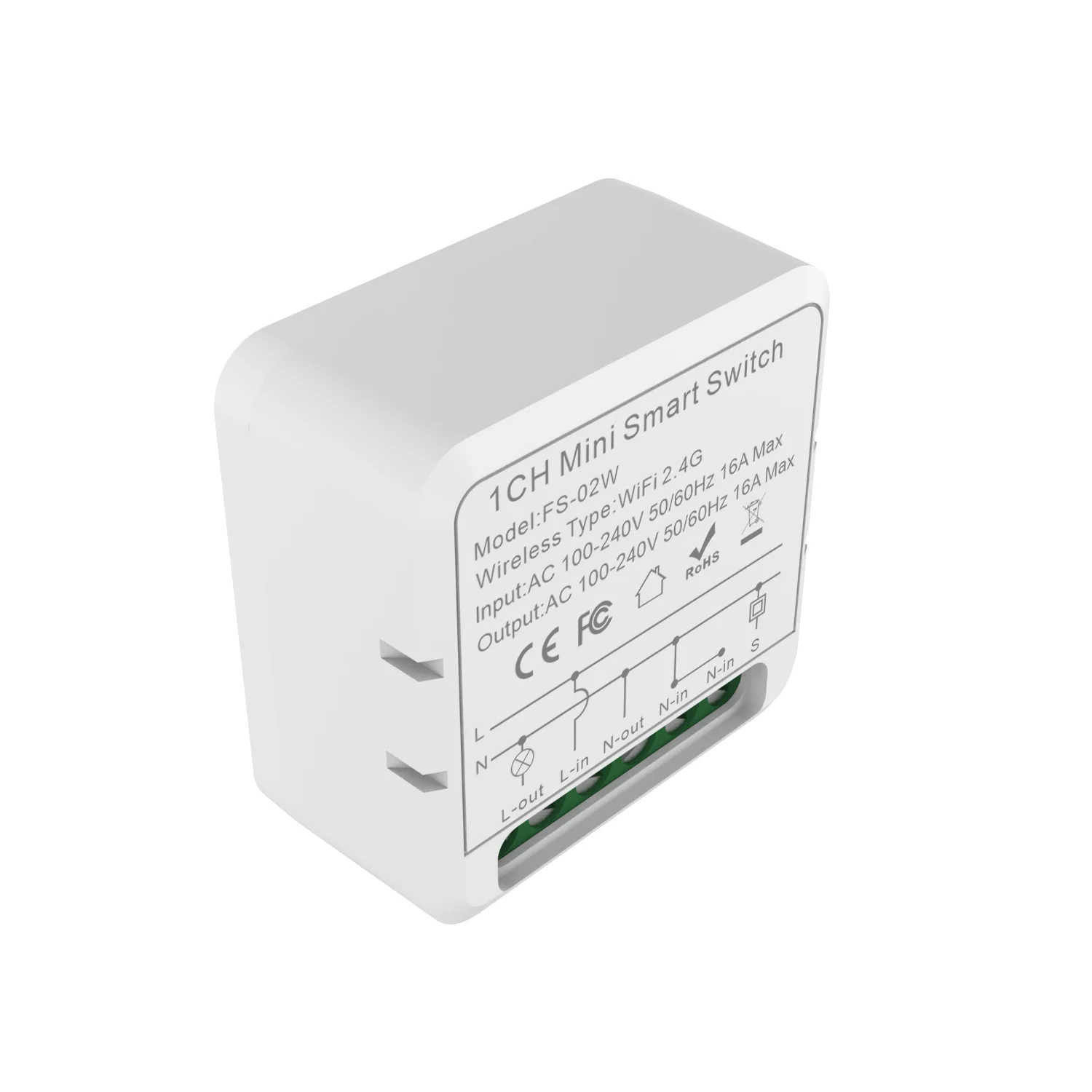 16a Tuya Smart Wifi Switch Mini Light Switch Voice Remote Control For