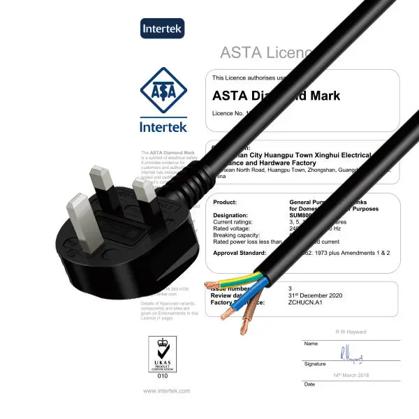 Uk Bs Plug & Connector Power Cord Uk Uk Power Cord Outdoor Extension ...