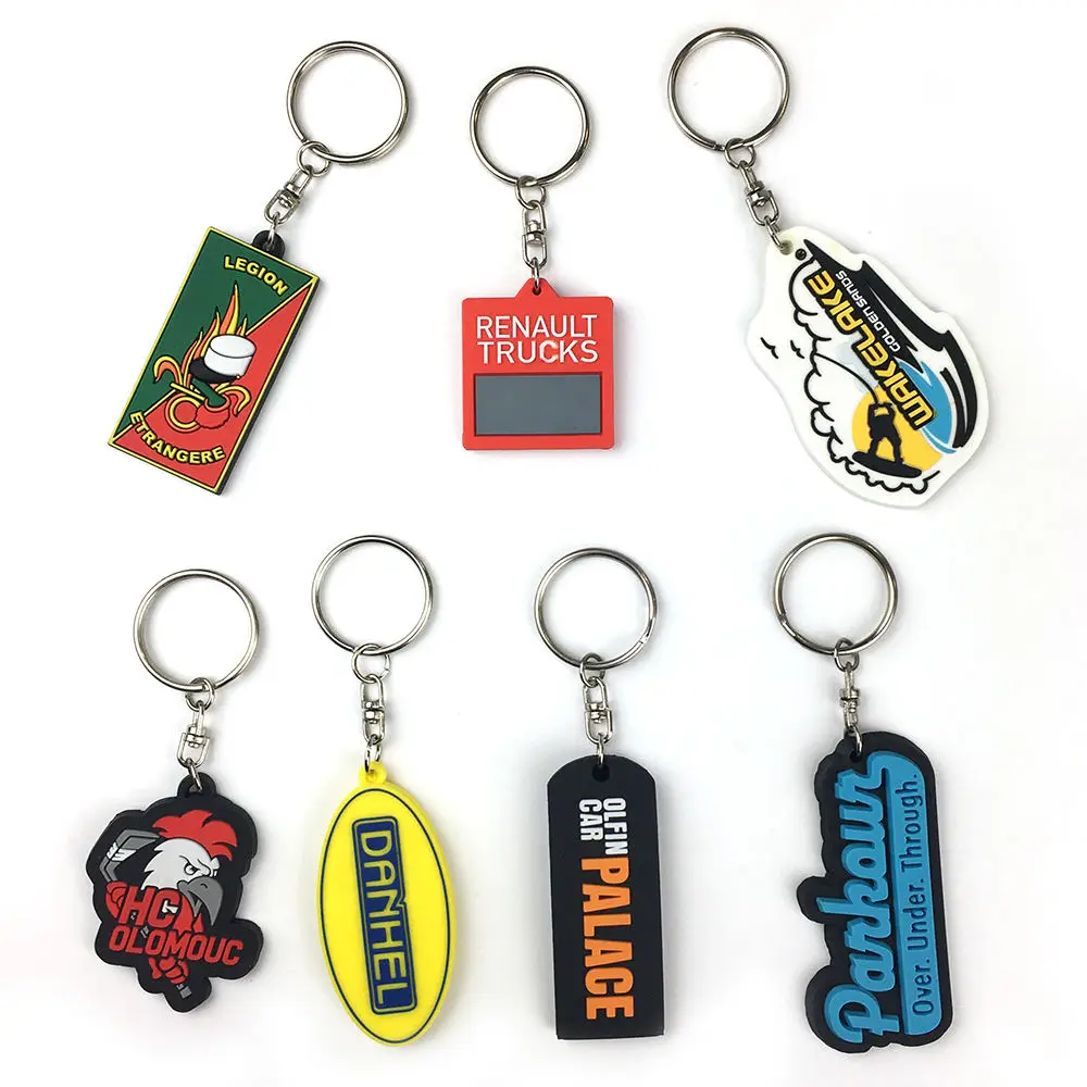 Wholesale 2d/3d Custom Shaped Key Chains Soft Pvc Rubber Keychain With ...