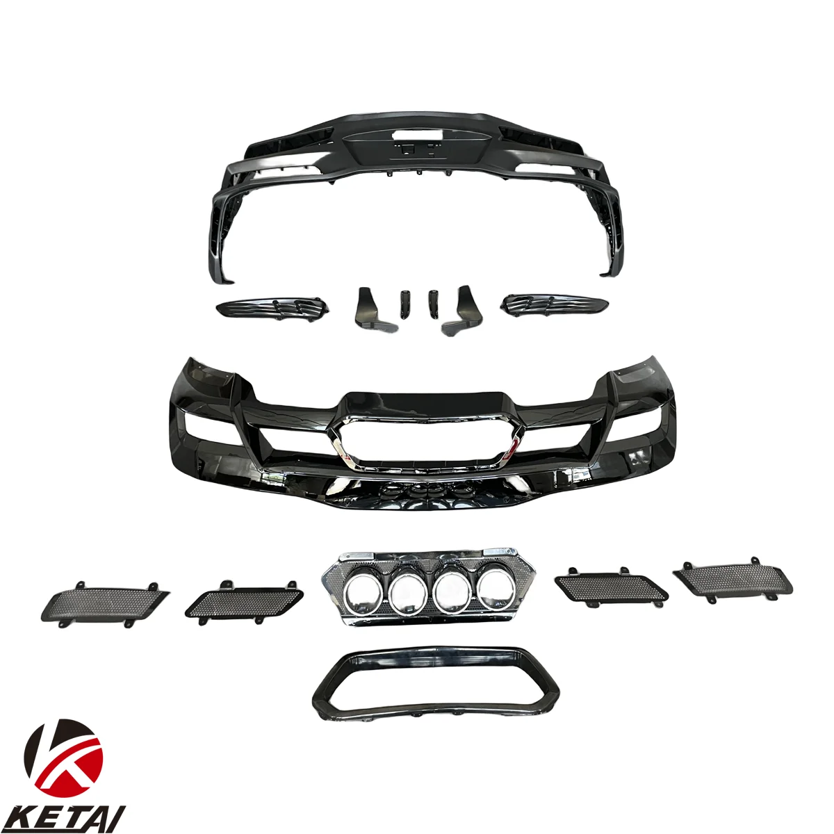 Auto C8 Z06 Style Front Bumper Modification Kit for Chevrolet Corvette