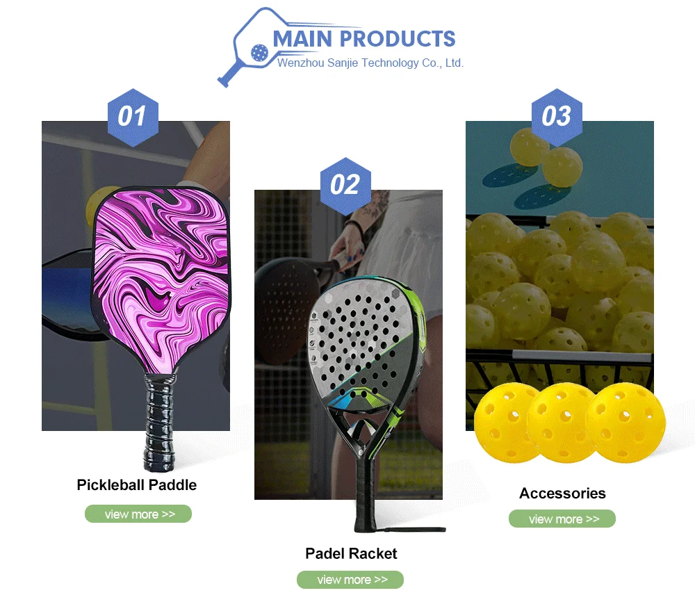 USAPA Approved Customizable Fiberglass Pickleball Rackets Set High ...