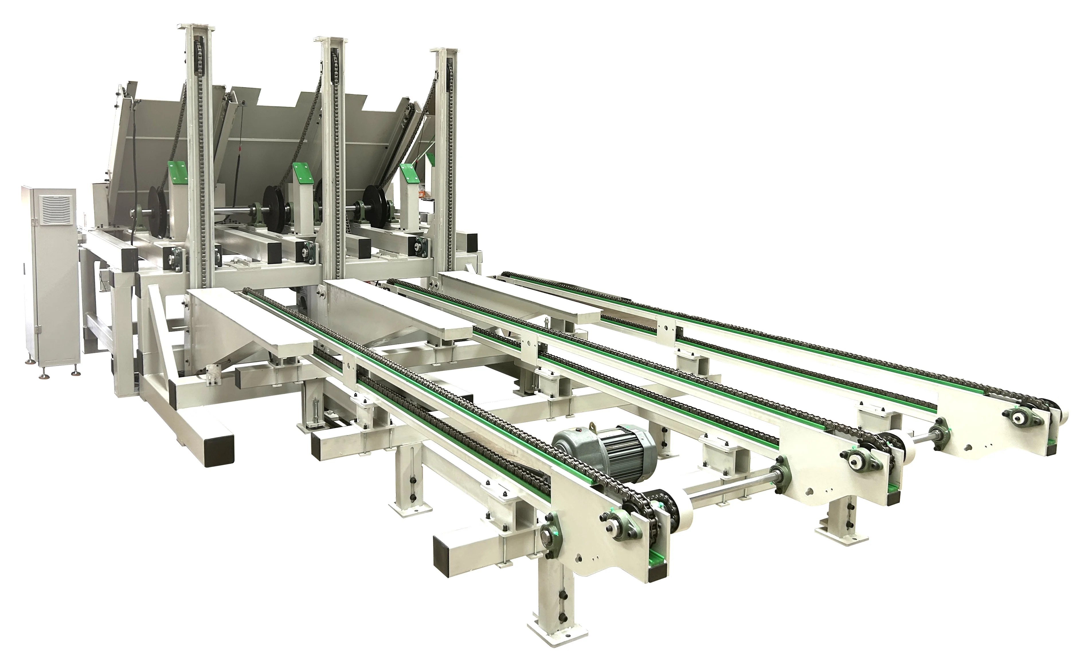 Electric Tilt Hoist Timber Depalletizing System - High Efficiency
