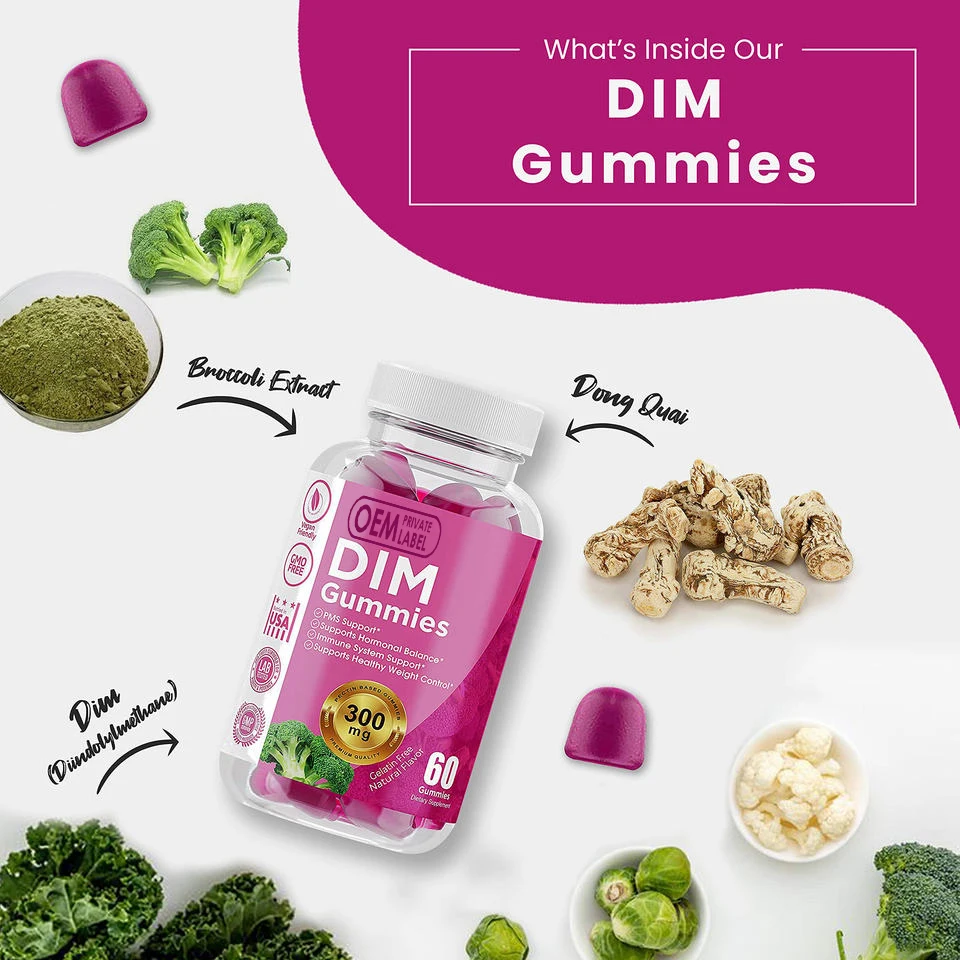Dim Gummies Pms Menstrual Pain Relief Hormonal Balance Supplement Dim ...
