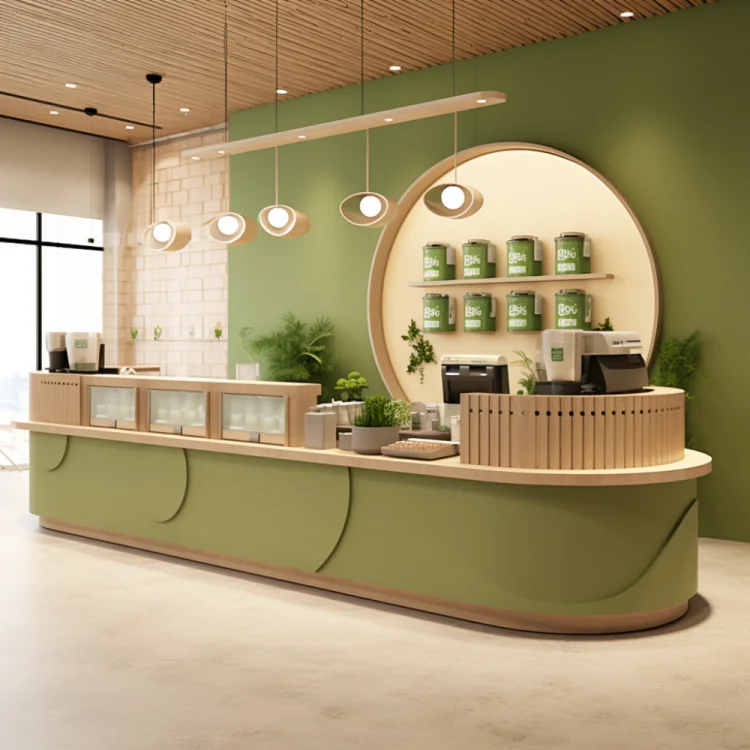 Milk Tea Kiosk Design - Cute Drink Kiosk for Shop Display