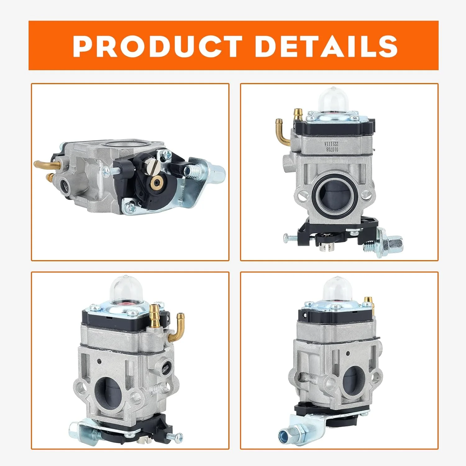 Carburetor for Earthquake 43cc Viper Engine E43 E43WC Auger WE43CE ...