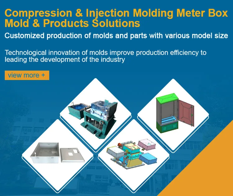 4 Cavity Meter Enclosure Box Mold SMC BMC FRP Compression Mould ...