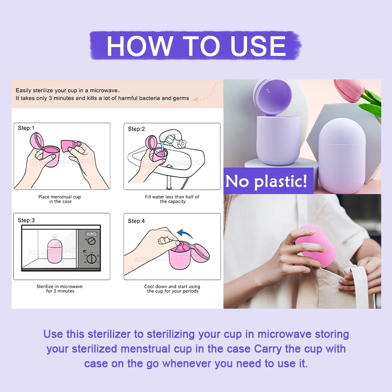Feminy Eco-Friendly Medical Silicone Period Cup Copa Menstrual ...
