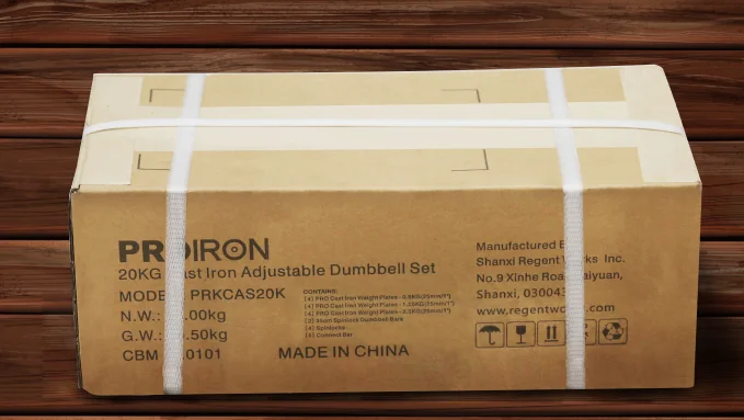 Proiron 20kg 45lb Chrome Plate Fitness Strength Training Black Cast Iron Weights Adjustable ...