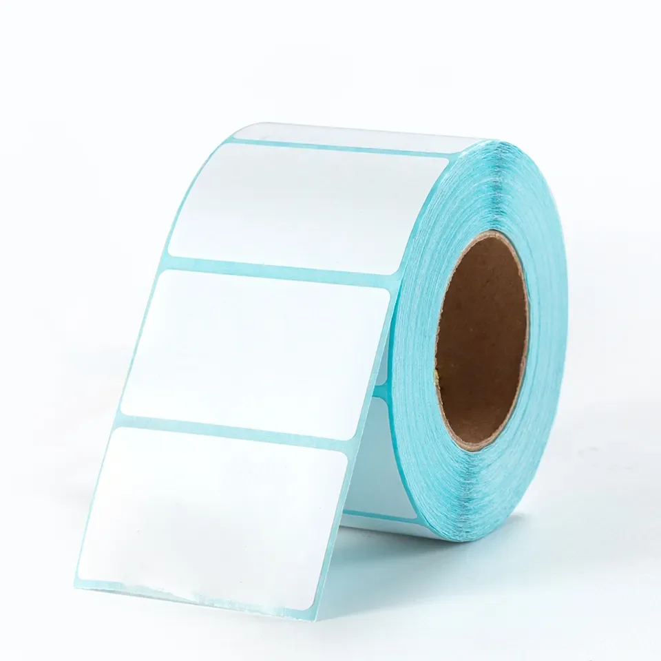 60x40 40x30mm Self Adhesive Direct Thermal Sticker Paper Barcode ...