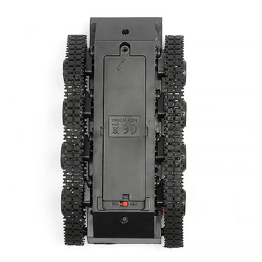 3V-7V Rc Tank Smart Robot Tank Car Chassis Kit Rubber Track Crawler For ...