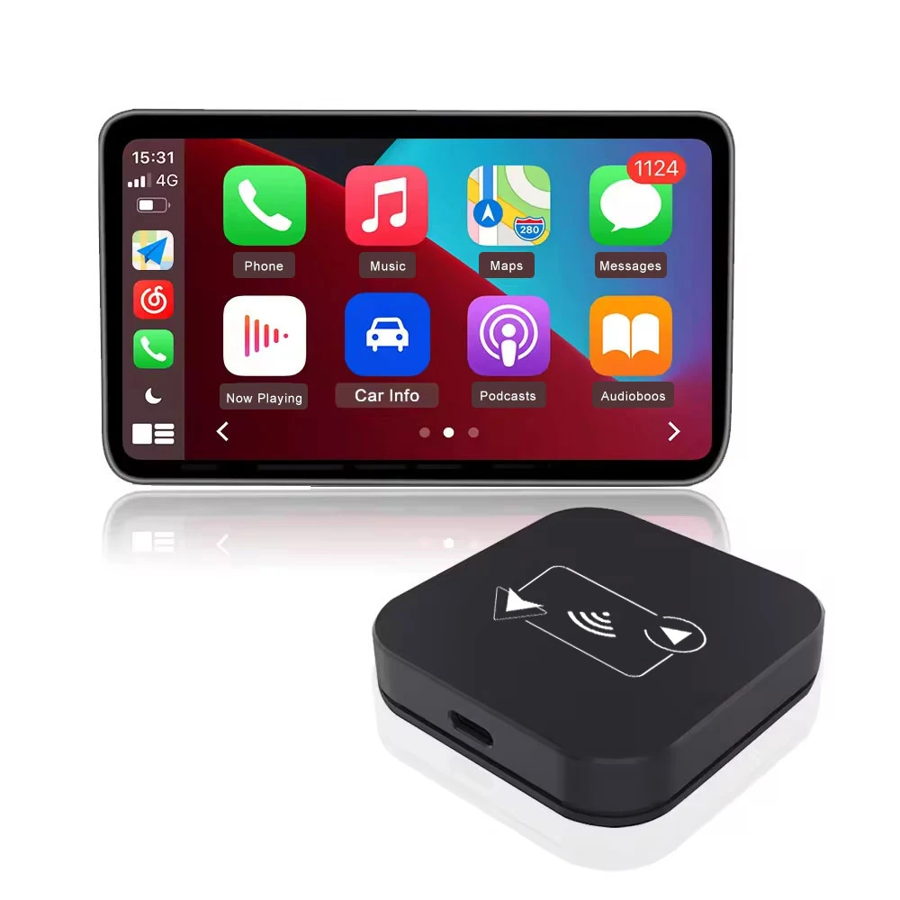 Mini carplay dongle box wired to wireless carplay adapter 2 in 1 ...