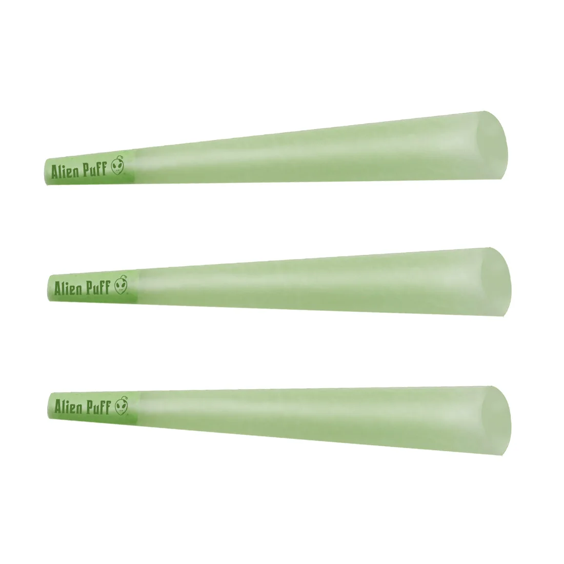 Alien Puff 109mm Green Rolled Cones 50 Cones Per Jar Smoking Rolling ...