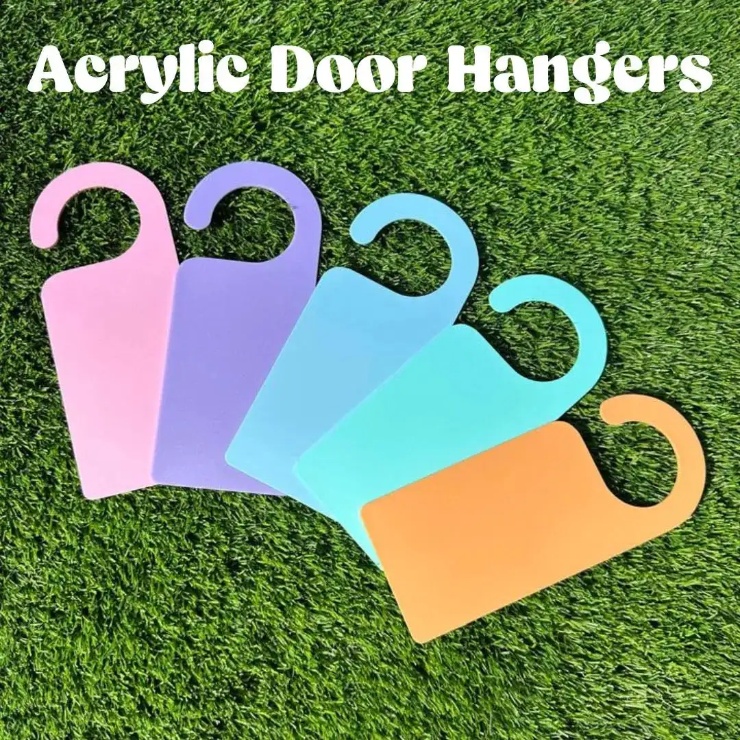 Personalised Custom Shape Acrylic Door Hanger Welcome Door Knob Hangers ...