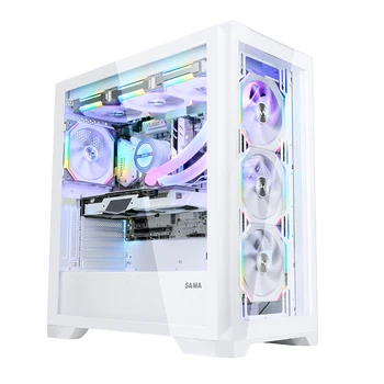 Sama Latest Cube Case Double Sided Glass Atx Pc Case Oem Case Gamer ...