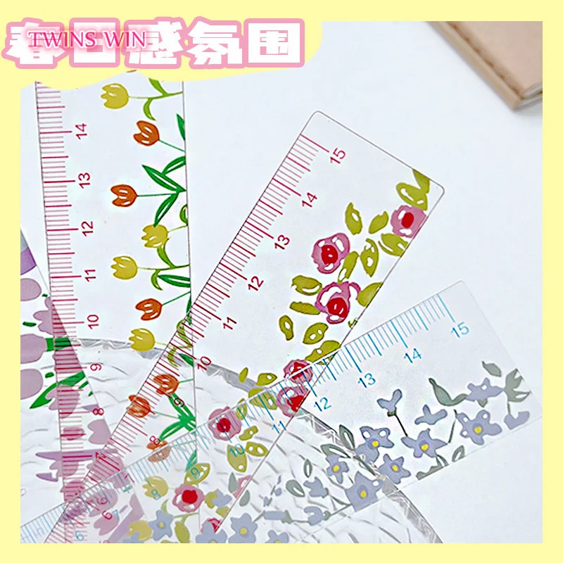 Wholesale Cartoon Student Drawing Measuring Rulers Cute Flower ...