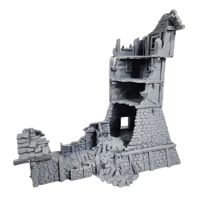 custom craft 3D miniature tabletop terrain games decor unpainted ...