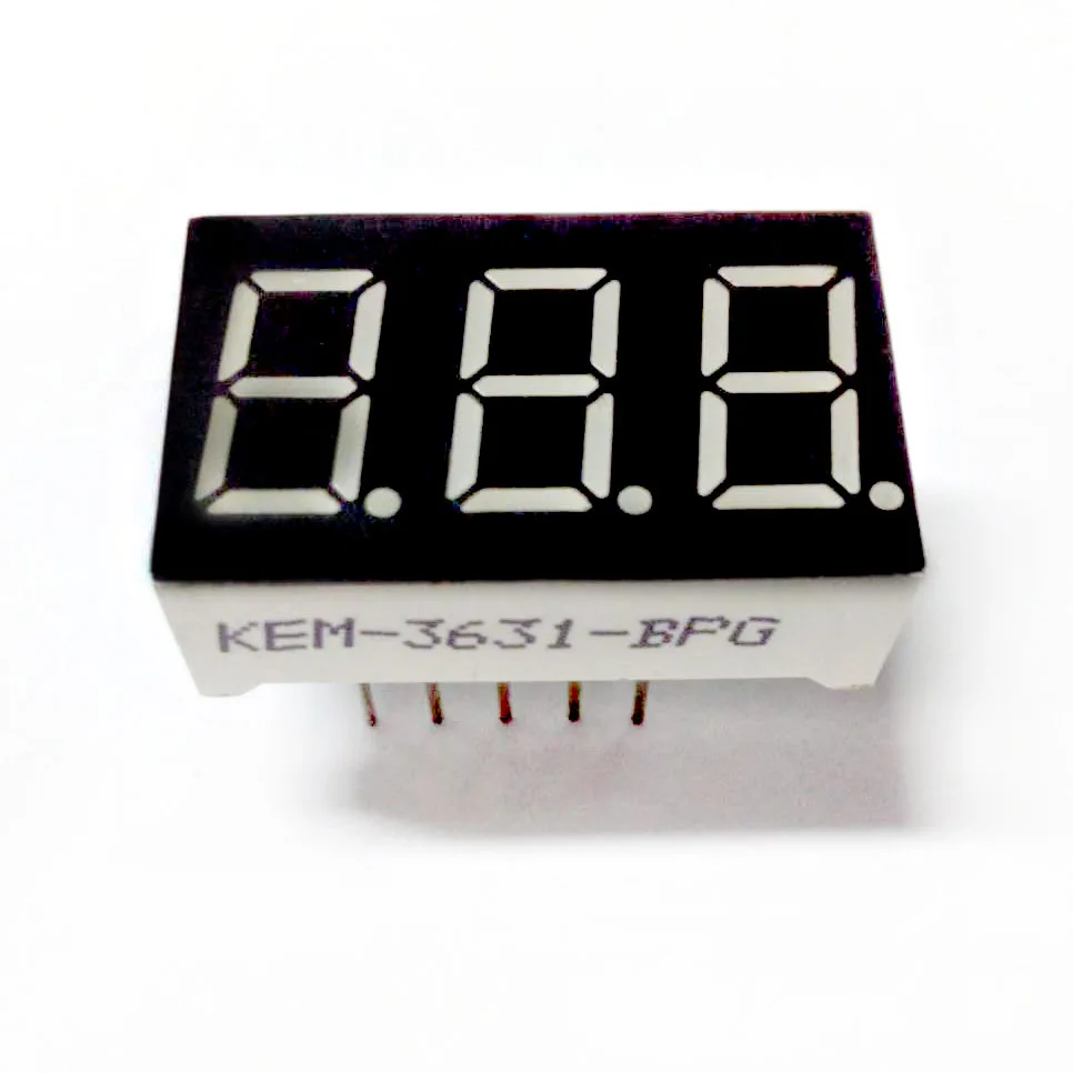 Three Digit 7 Segment Led 0.36 Inch 3 Digit 7 Segment Led Display - Buy ...