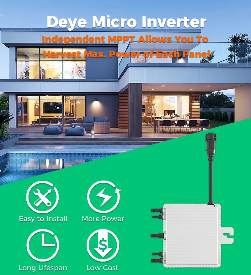 Deye On Grid Micro Inverter 600w 800w 1000w On-grid Solar Inverter Sun ...