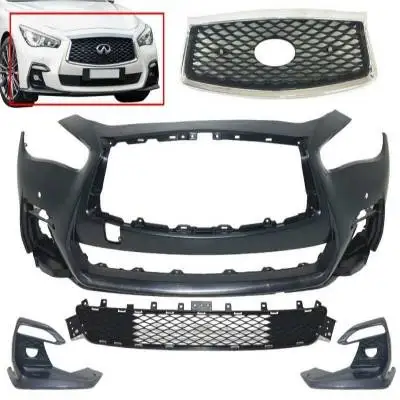 CUSTOMIZE FIBER GLASS BODY KIT for INFINITI Q50 FRONT BUMPER REAR ...