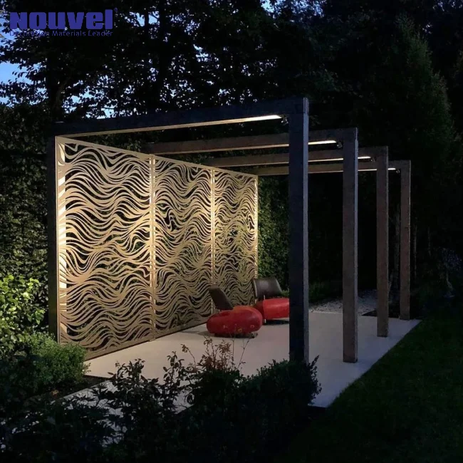 Bespoke Luxury Stainless Steel Screen Mashrabiya Curved Metal Screens ...