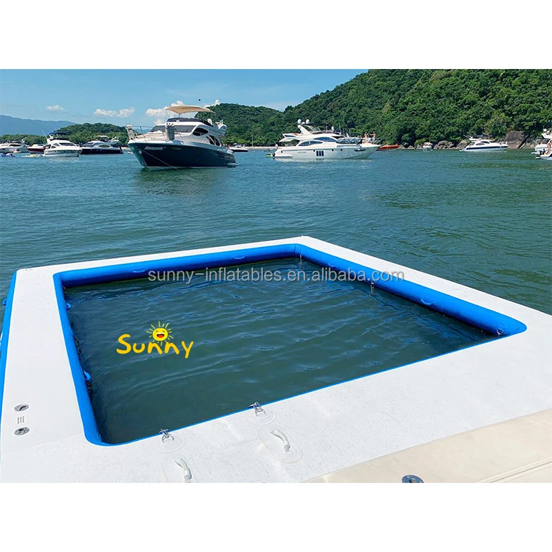 Inflatable Raft Platform Island - Water Floating Dock