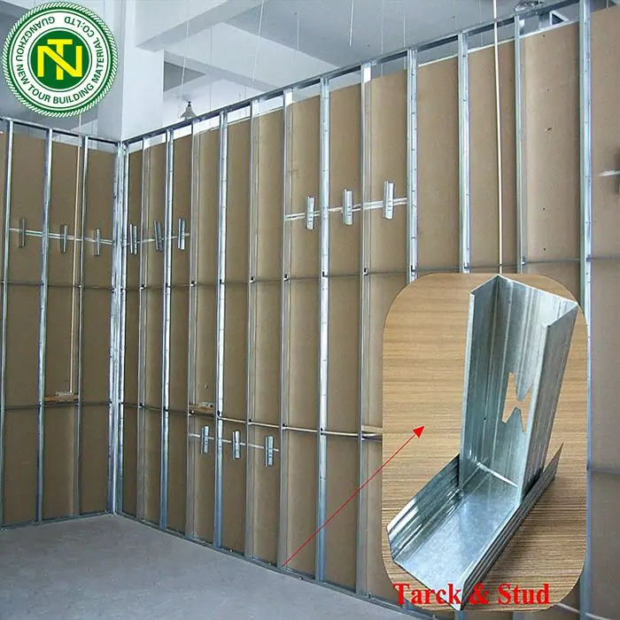 Galvanized Steel C Channel Price Decoration Materials Gypsum Board and ...
