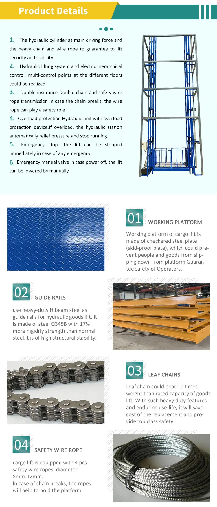 Warehouse Electric Cargo Lift - Efficient Material Elevator